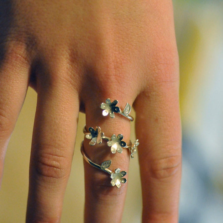 Silver Fairy Crown Ring – Hebel Design